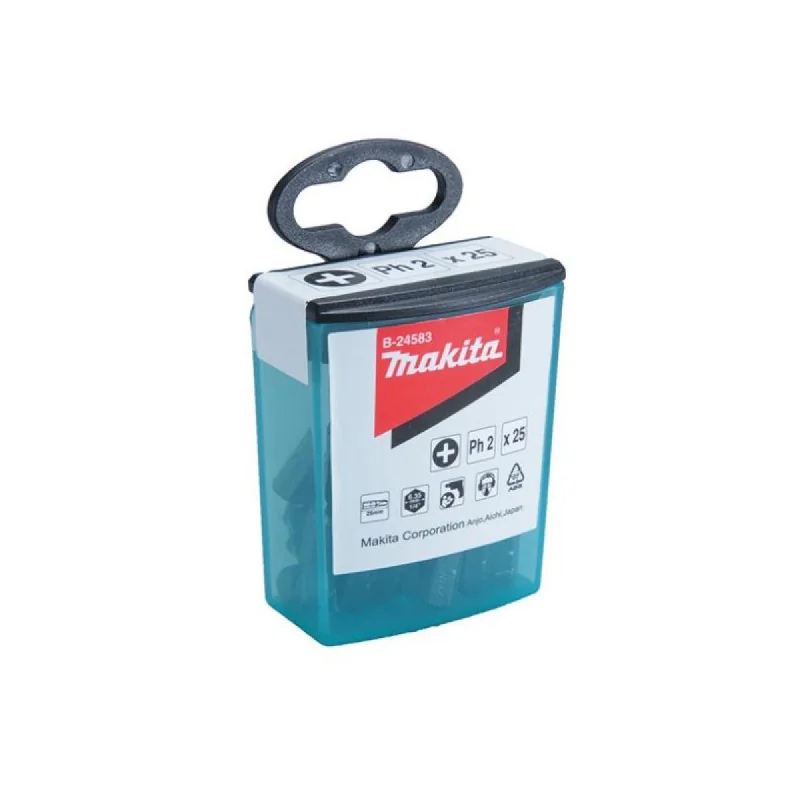 Punta Cruz Ph 2 (1/4"X25Mm) Flip Top 25Pz B-24583 Makita